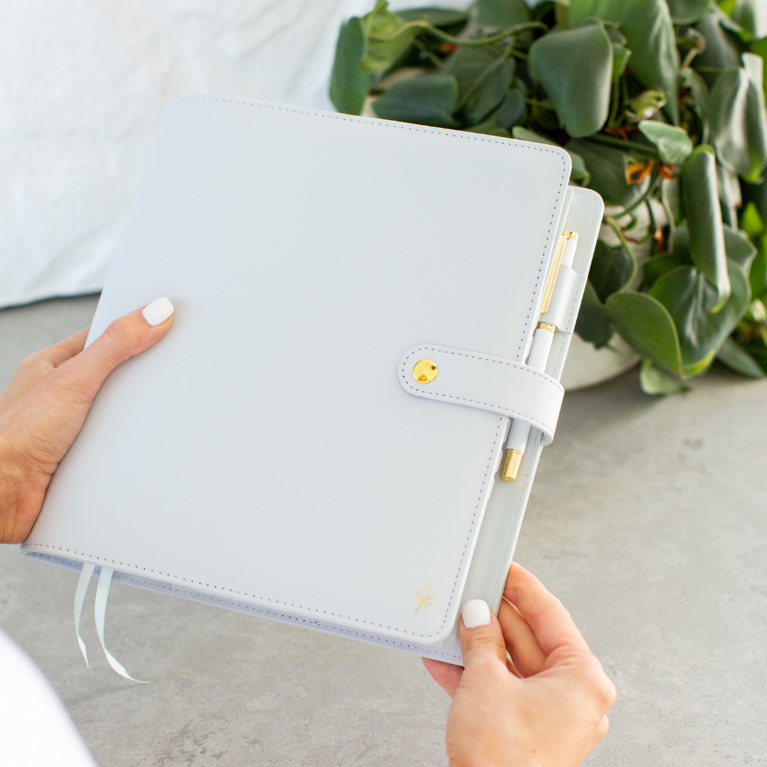 Grey Planner Cover (Signature, Daily + Classic) – Steph Pase Planners