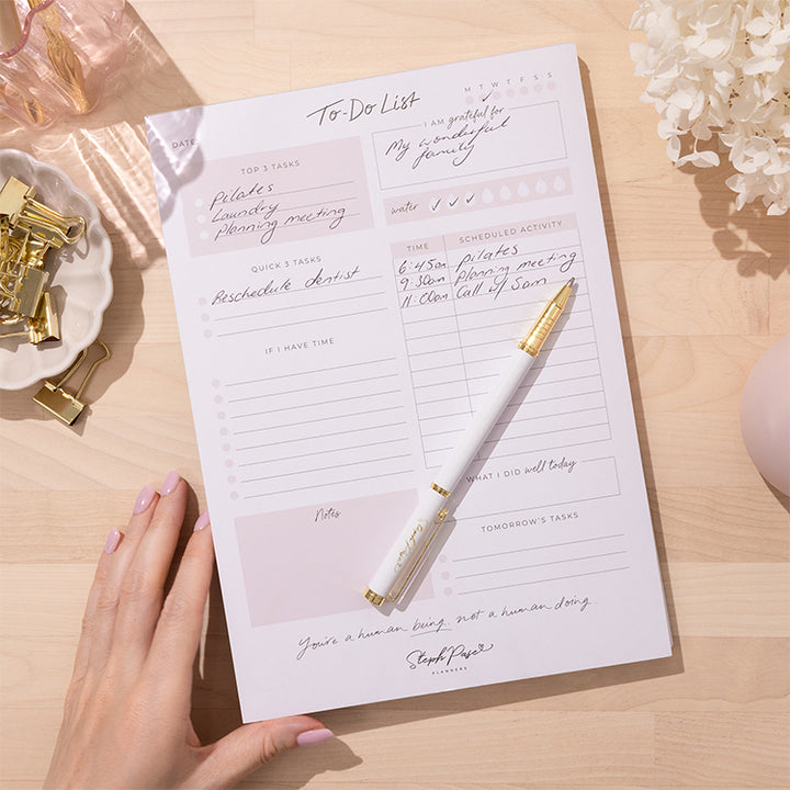 weekly to do list notepad