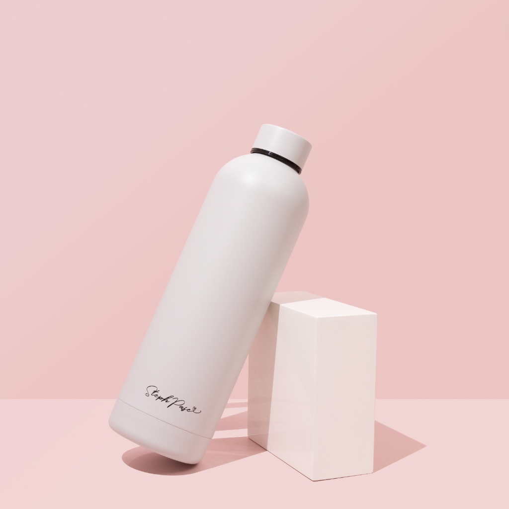 Insulated Water Drink Bottle 750ml Grey – Steph Pase Planners