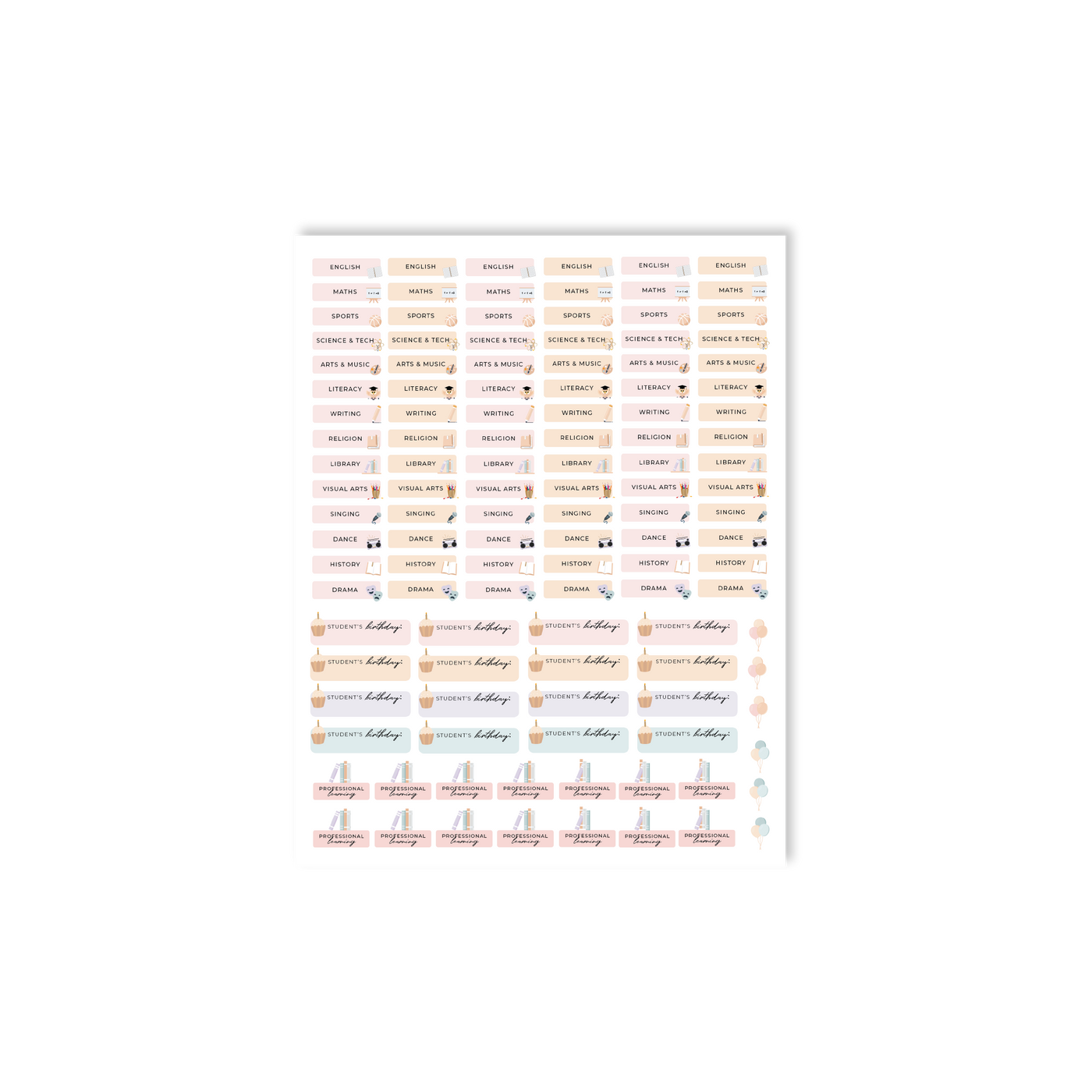 Teacher Sticker Pack – Steph Pase Planners