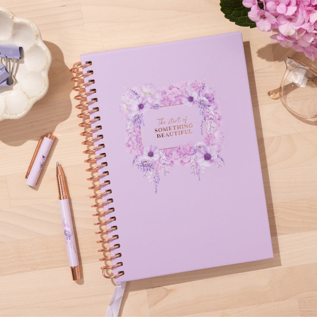 A5 Luxe Notebook - Lilac in Bloom – Steph Pase Planners