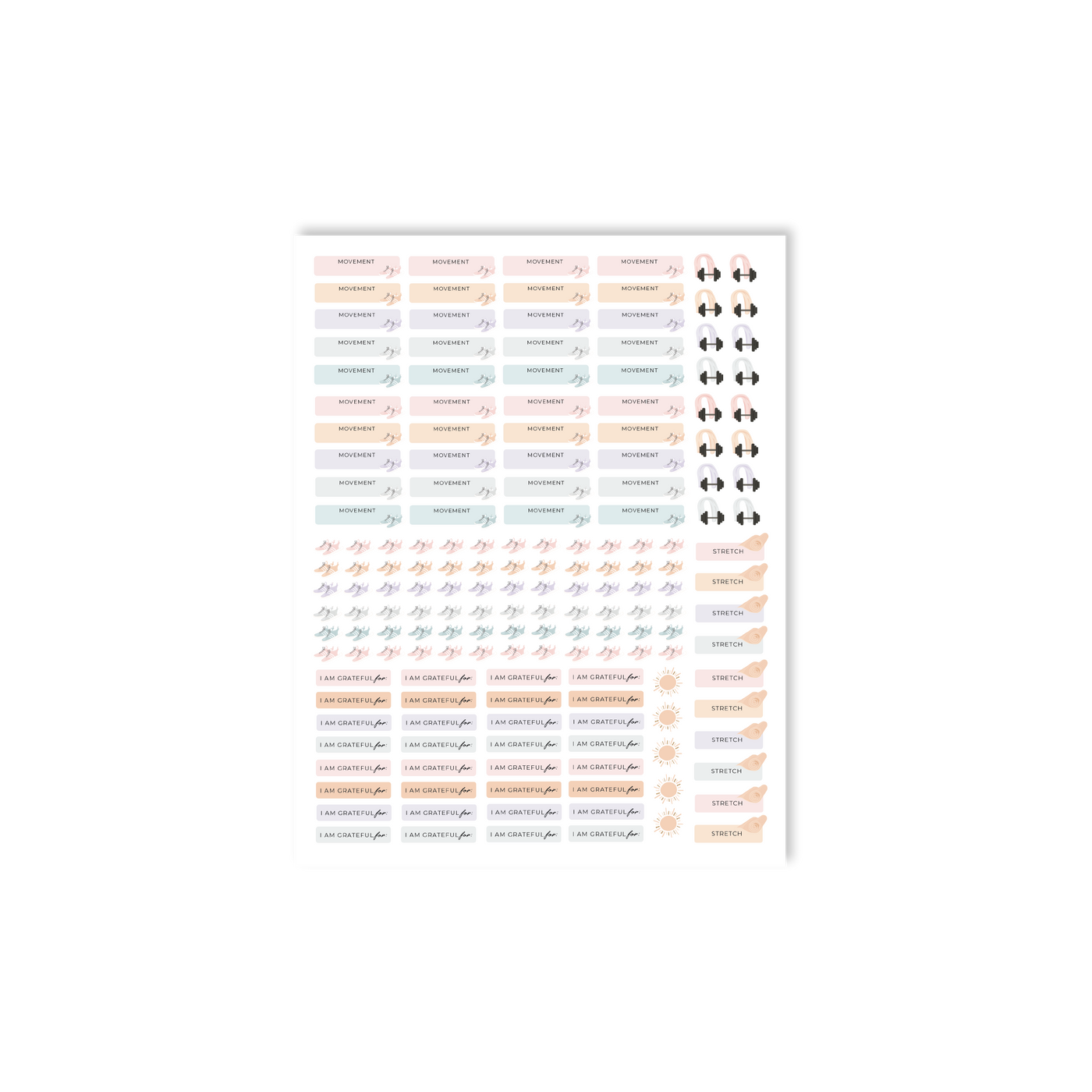 Health Sticker Pack – Steph Pase Planners