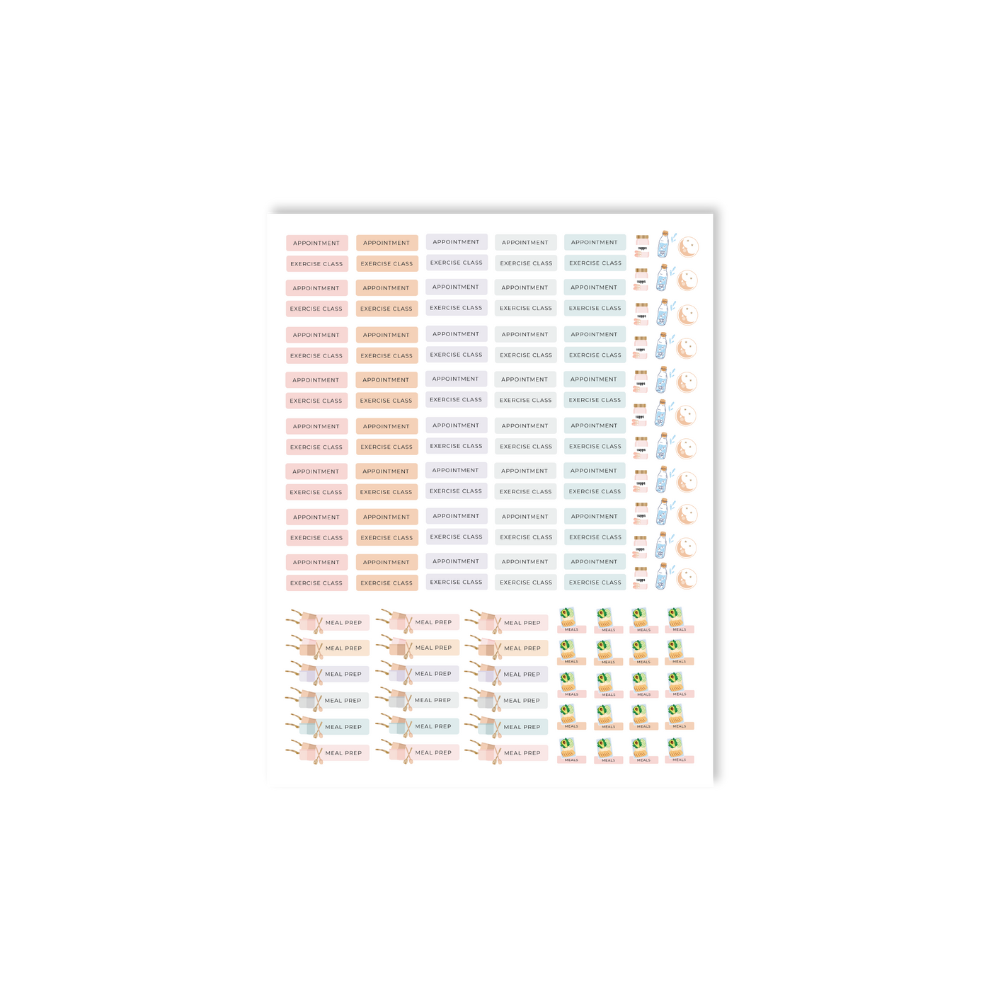 Health Sticker Pack – Steph Pase Planners